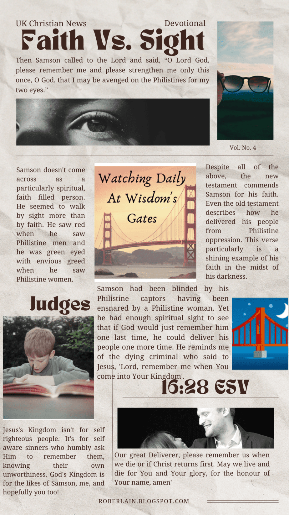 Faith Vs. Sight - UK CHRISTIAN